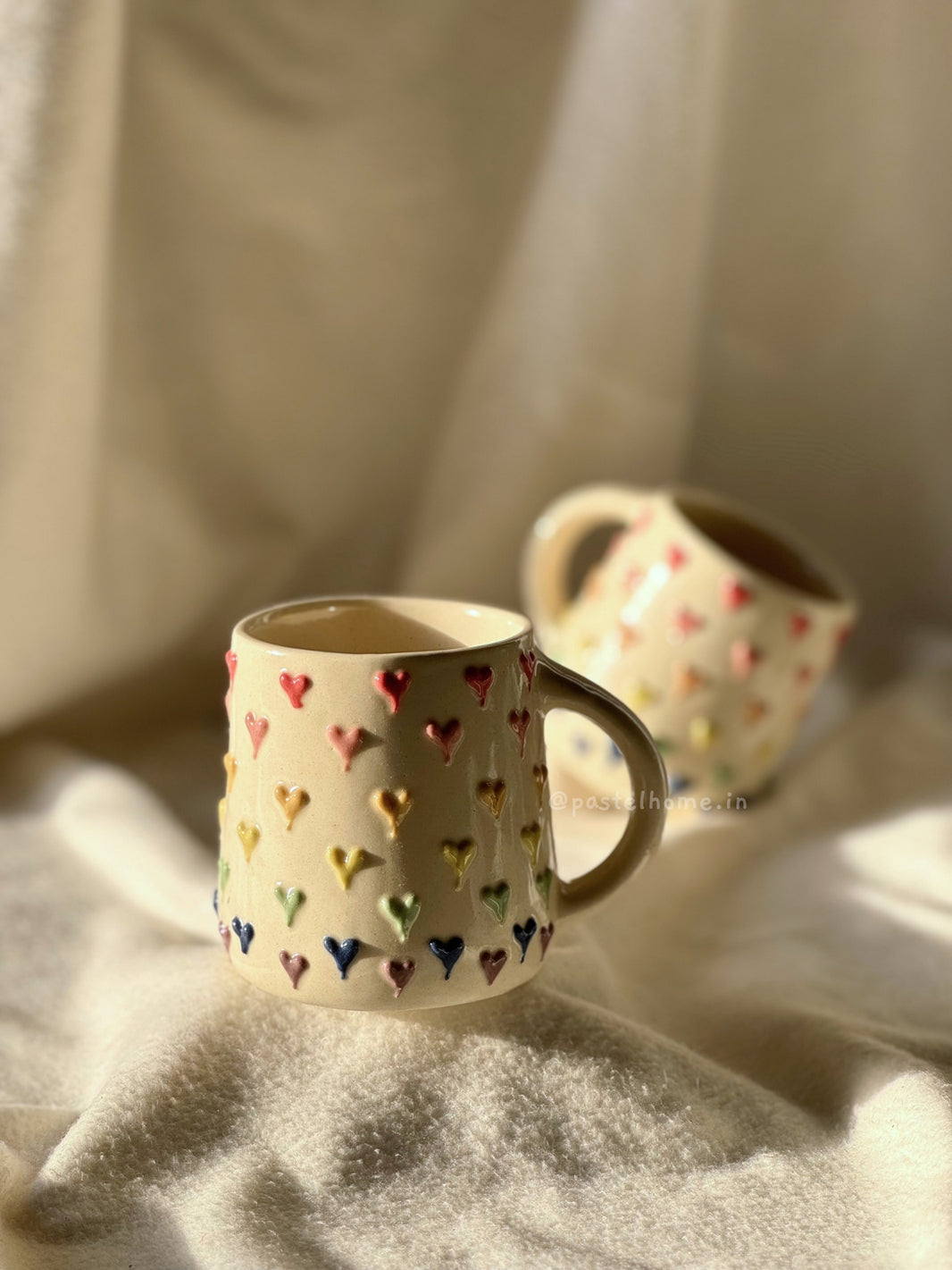 Pastel Home - Handmade Coffee Mugs, Painted, Printed,Valentine's Day